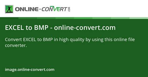 EXCEL To BMP Online Convert Com