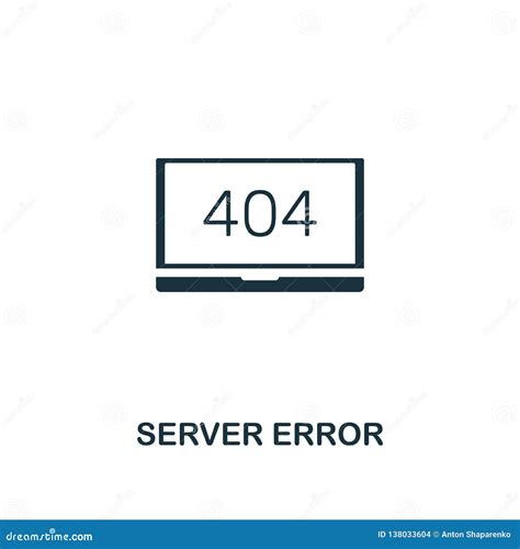 Server Error Icon Premium Style Design From Web Hosting Icon Collection Pixel Perfect Server