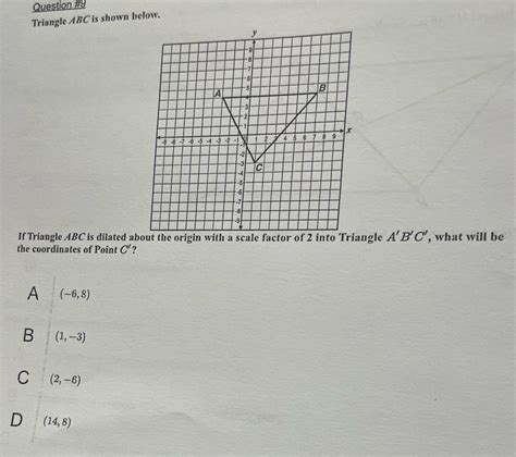 Solved Question 9 Triangle Abc Is Shown Below If Triangle Abc Is