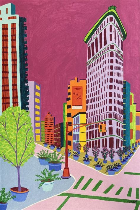 Flatiron Three Painting By Sue Graef Saatchi Art