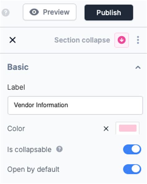 Section Collapse