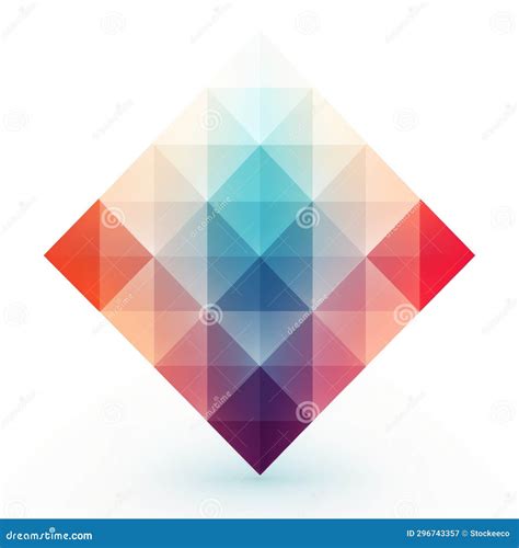 Abstract Geometric Design Flat Chromatic Fields With Balanced Symmetry Stock Illustration
