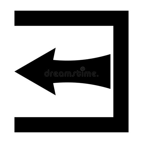 Exit Icon Out Arrow Exit Sign Log Out Arrow Stock Vector