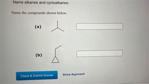 Solved Name alkanes and cycloalkanes. Name the compounds | Chegg.com