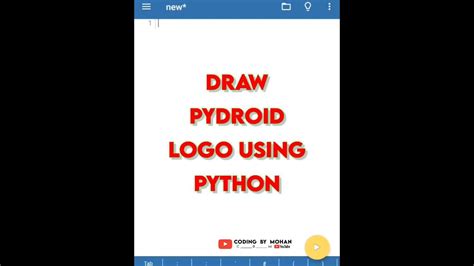 Draw Pydroid Logo Using Python Coding⚡shorts Youtubeshorts Youtube