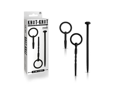 Knot Knot Urethral Sounding Szett Szilikon Húgycső Tágítók