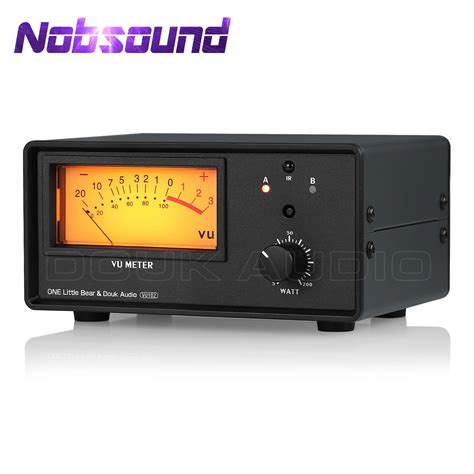Nobsound Vu102 2 1 In 1 2 Out Audio Selector Speaker Splitter Amplifier Switcher Vu Meter With