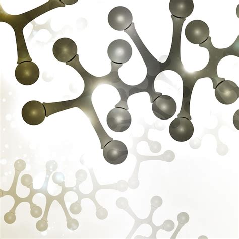Premium Vector Futuristic Dna Abstract Molecule Cell Illustration