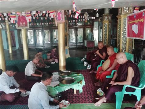 မာန်အောင်မြို့နယ် ရှင်သာမဏေစောင့်ရှောက်ရေးအဖွဲ့မှ သံဃာတော်နှင့် ရှင