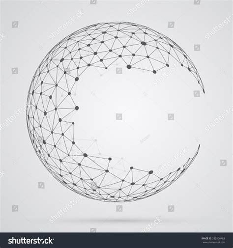 Global Mesh Sphere Abstract Geometric Shape Stock Vector 333506483 Shutterstock
