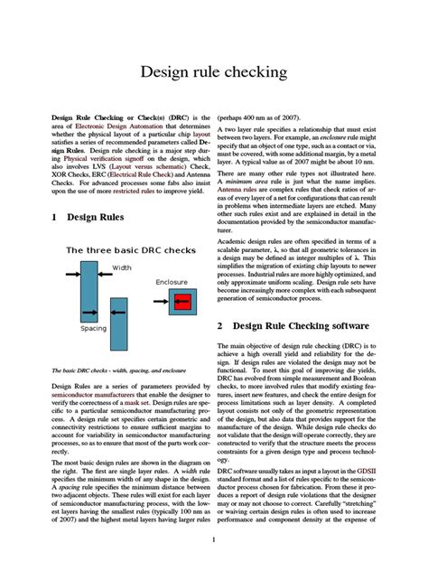 Design Rule Checking Pdf Electronic Engineering Electronics
