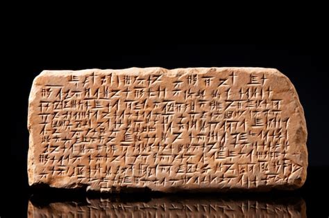 Premium Photo Cuneiform Script On A Clay Tablet Illustration Photo Premium Photo Cuneiform Script On A Clay Tablet Illustration Photo
