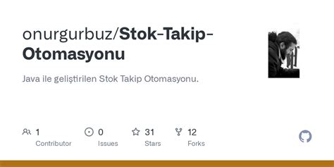 GitHub onurgurbuz Stok Takip Otomasyonu Java ile geliştirilen Stok Takip Otomasyonu