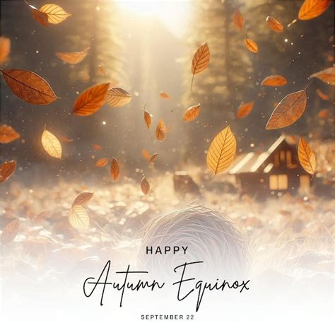 Autumn Equinox Varies Social Media Post Banner Poster Template
