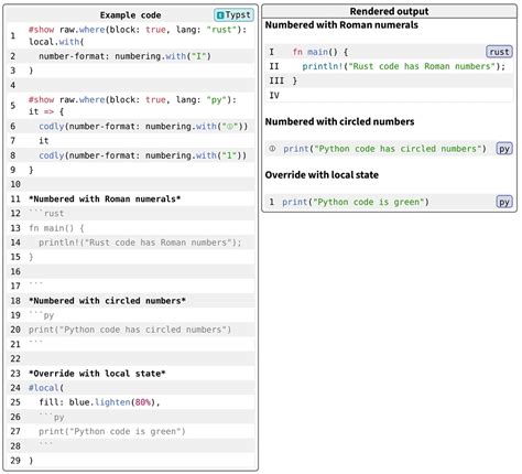 codly v1 1 0 beautiful and easy code blocks showcase typst forum