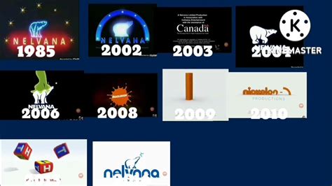 All Of The Nelvana Logos Played Together Youtube
