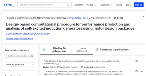 design based computational procedure for performance prediction and
