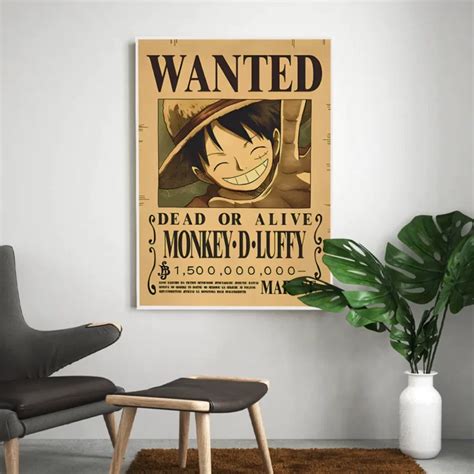Tableau One Piece Wanted Comme Des Tableaux