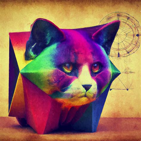 Cat Hypercube Stock Illustrations 1 Cat Hypercube Stock Illustrations
