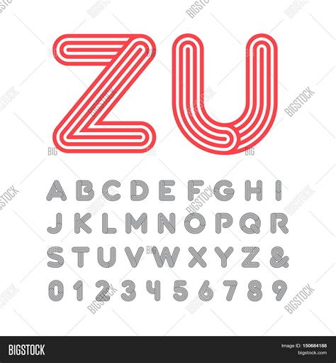 Linear Font Vector Vector Photo Free Trial Bigstock
