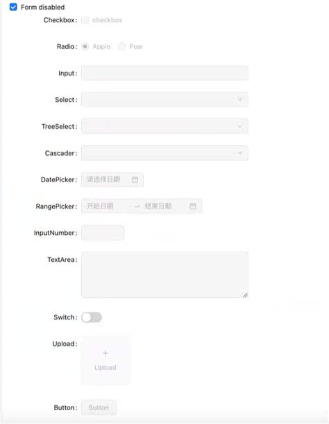 form disabled对 a textarea不生效 Issue vueComponent ant design vue GitHub