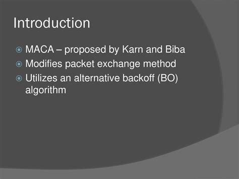 multiple access collision avoidance for wireless lan s ppt download