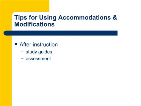 Accommodations Vs Modifications Ppt