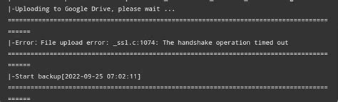 ssl c 1074 the handshake operation timed out aapanel free