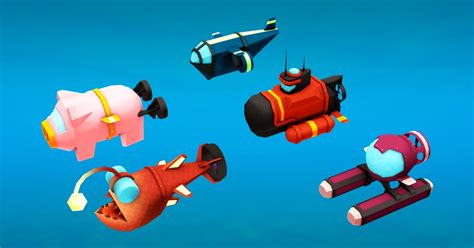 Stylized Submarine Pack 3 3d Vehicles Unity Asset Store