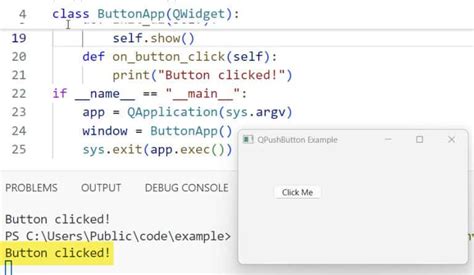 How To Create Qpushbutton Widget In Pyqt