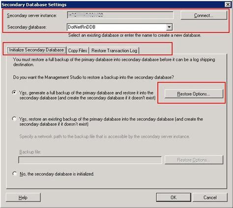 An Overview Of Log Shipping In Sql Server 2005 Codeproject