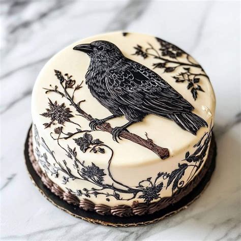 Crow Cake Cake Birthday Cake Crow