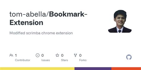 Github Tom Abella Bookmark Extension Modified Scrimba Chrome Extension