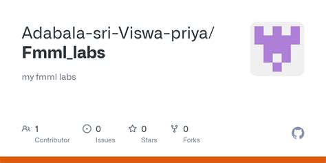 Fmml Labs Module Lab Features Ipynb At Main Adabala Sri Viswa Priya Fmml Labs GitHub