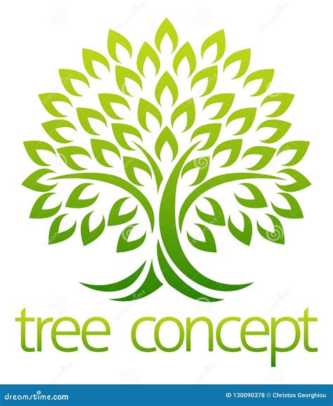 Tree Icon Concept Stock Vector Illustration Of Green 130090378