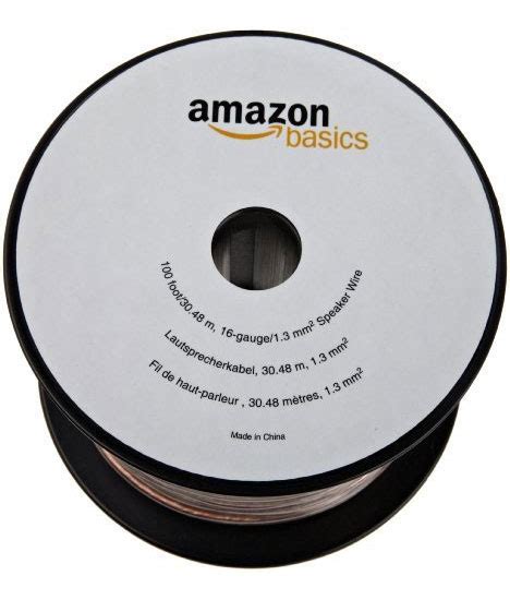 AmazonBasics Ft Gauge Audio Stereo Speaker Wire Cable