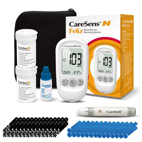 Caresens N Feliz Blood Glucose Monitoring Kit With 100