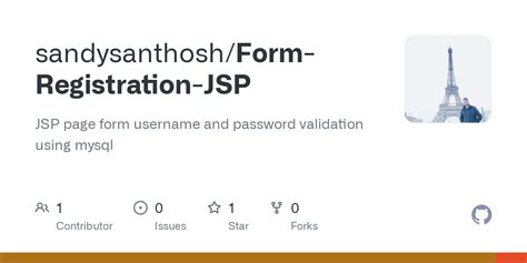 Github Sandysanthoshform Registration Jsp Jsp Page Form Username