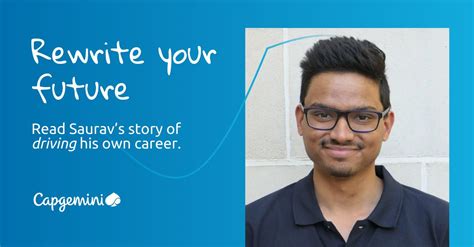 meet capgemini graduate consultant saurav and learn how he is driving