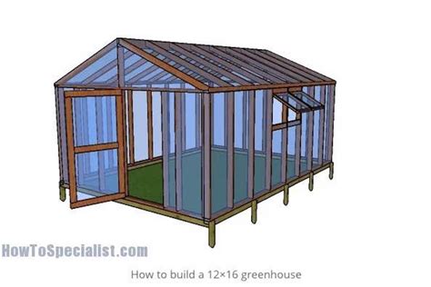 Greenhouse 12 X 16 Feet Free Woodworking