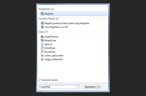Using The Magnifier Tool In Windows 7 Nerds On Site