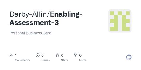 Github Darby Allinenabling Assessment 3 Personal Business Card