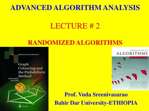 Ppt Randomized Algorithms For Optimal Solutions Lecture 2 By Prof