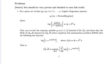 Solved Problems Notice You Should Be Very Precise And Chegg