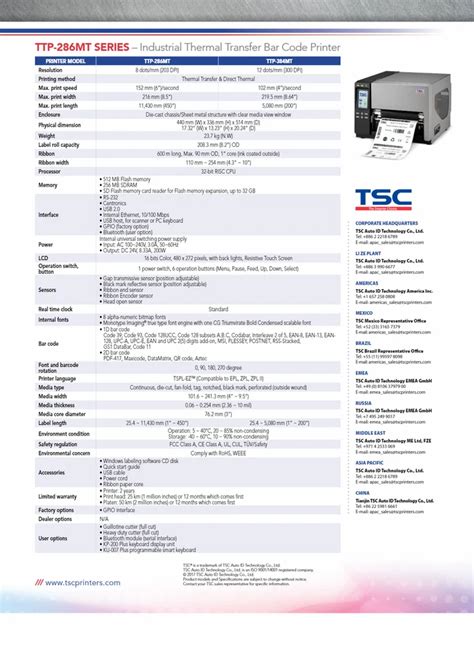 Tsc Ttp384mt Thermal Printer At ₹ 170000piece Panvel Id 2851281189448