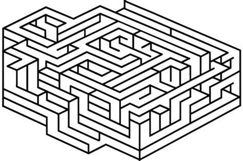 Maze Vector Graphics Illustration Eps Source File Format Lossless