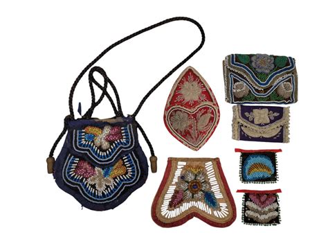 Seven Pieces Of Haudenosaunee Iroquois Beadwork Auction