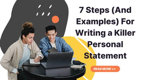 7 Steps And Examples For Writing A Killer Personal Statement