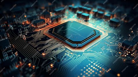 Premium Ai Image Visualizing Advanced Technology Cpu Microchips Ai Neural Networks Cloud Computing
