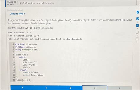 solved challengeactivity9 3 3 operators new delete and